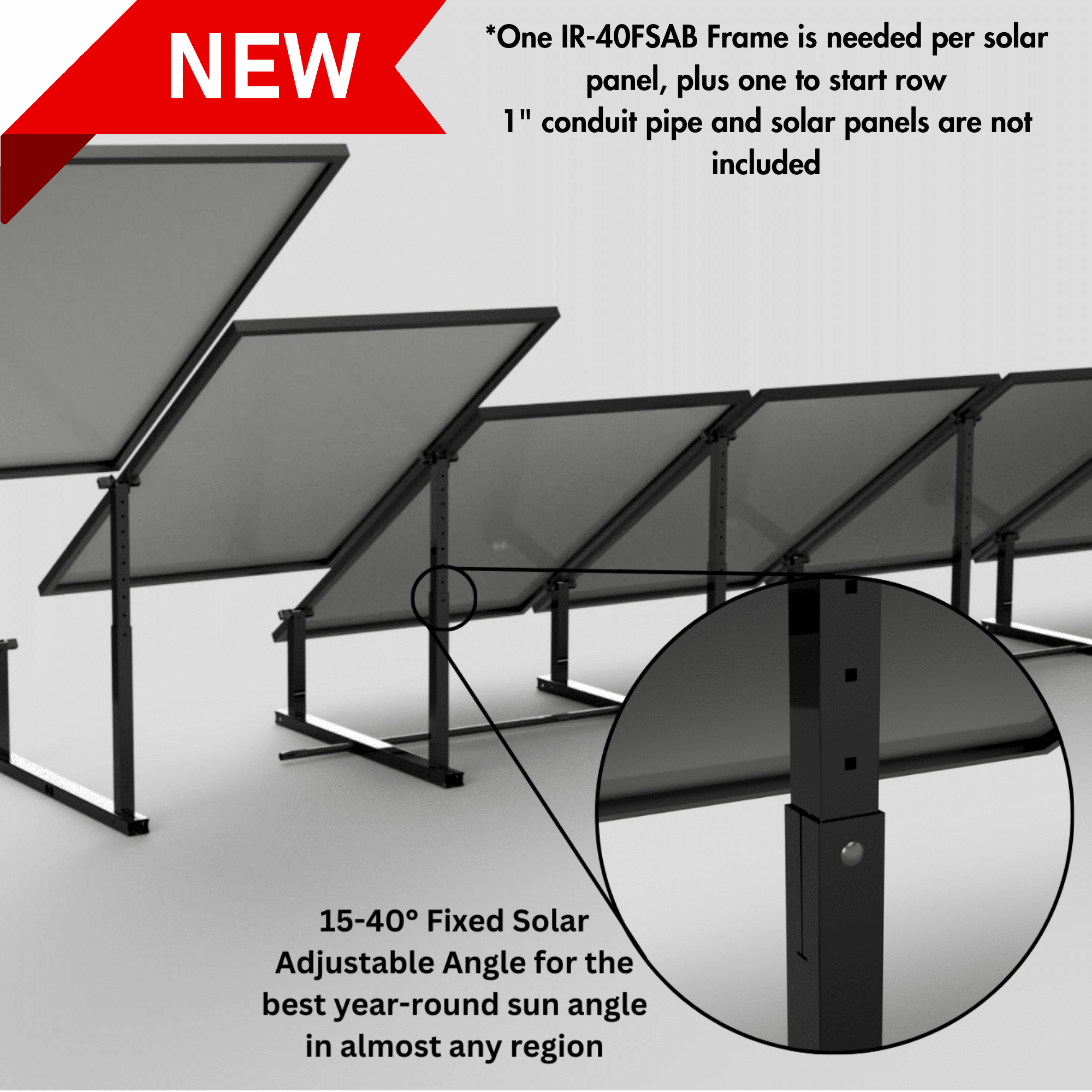 IntegraRack IR-30 BallastRack™ Solar Module Racking System (Single ...